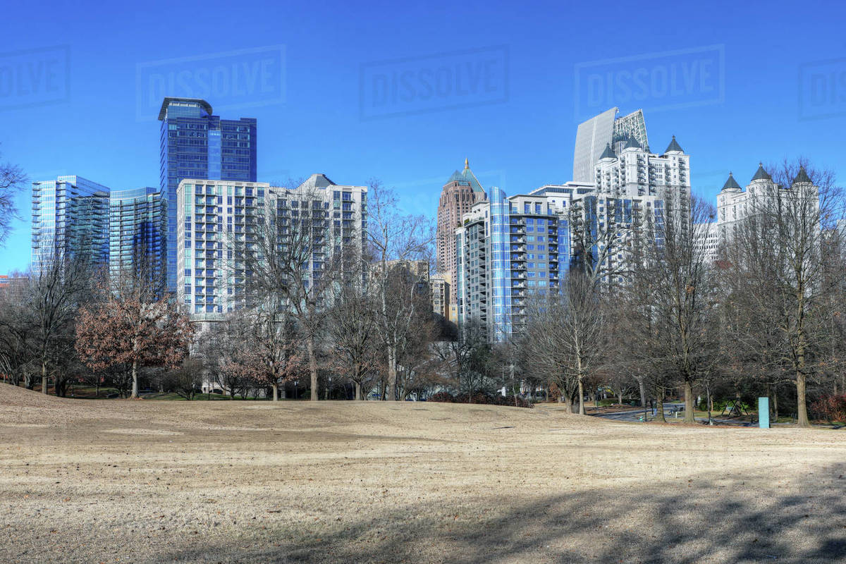 The Atlanta, Georgia skyline on a sunny day - Royalty-free Stock Photo ...
