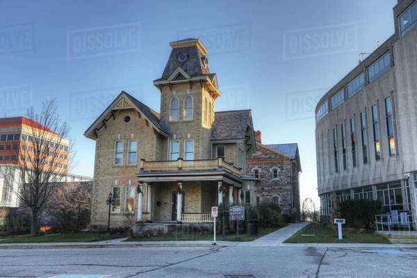 Waterloo County Gaol, located in Kitchener, Ontario. It is a retired ...