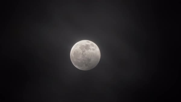 Full moon moving between clouds, timelapse, 4k - Stock Video Footage ...