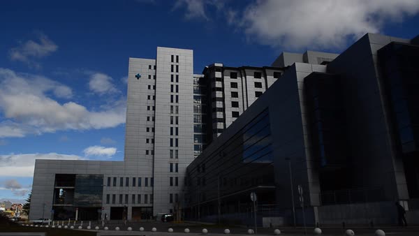 Health Care Modern Hospital Exterior Building - Stock Video Footage ...