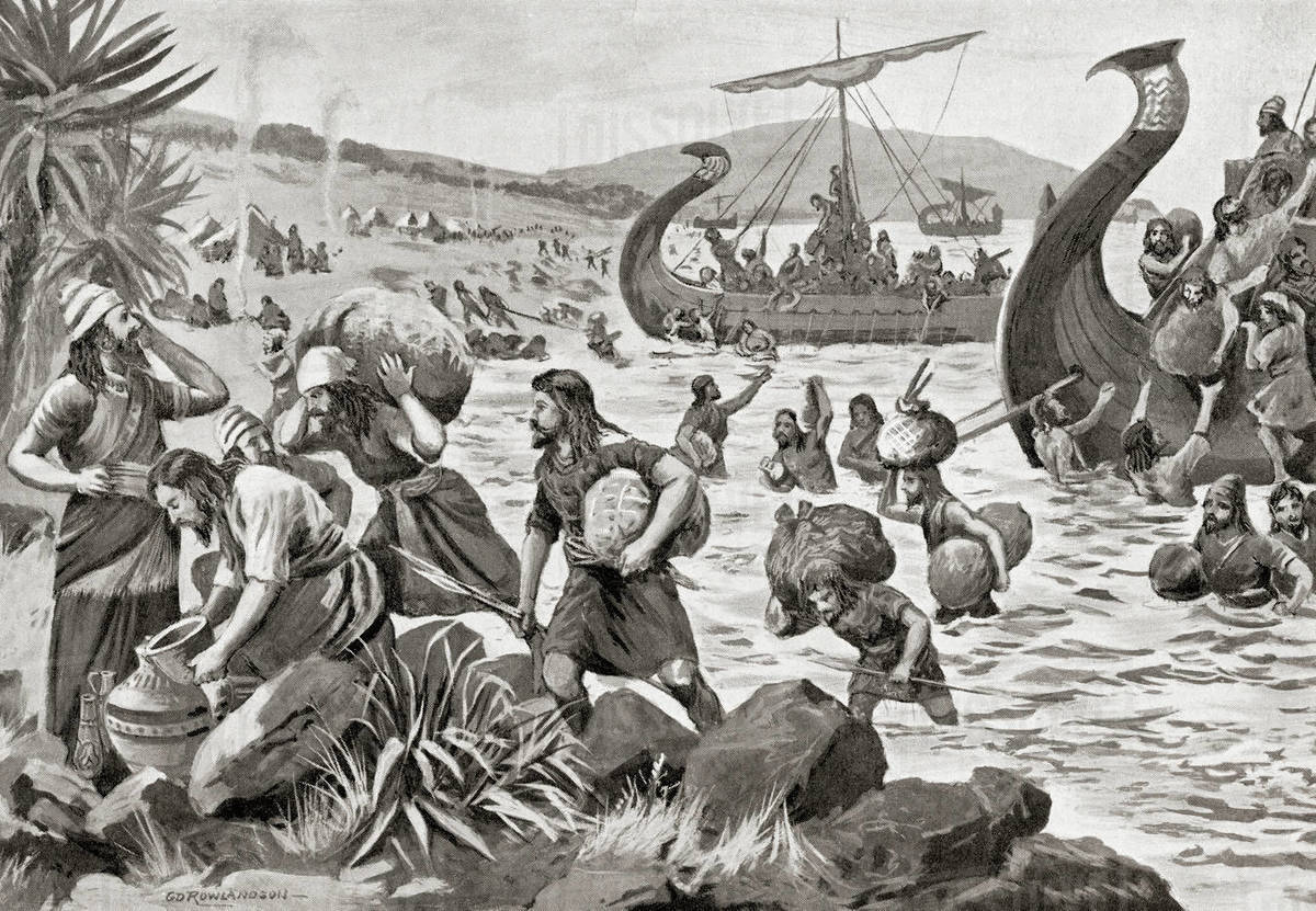 The colonization of Cyprus by the Phoenicians c. 11th century BC. From ...