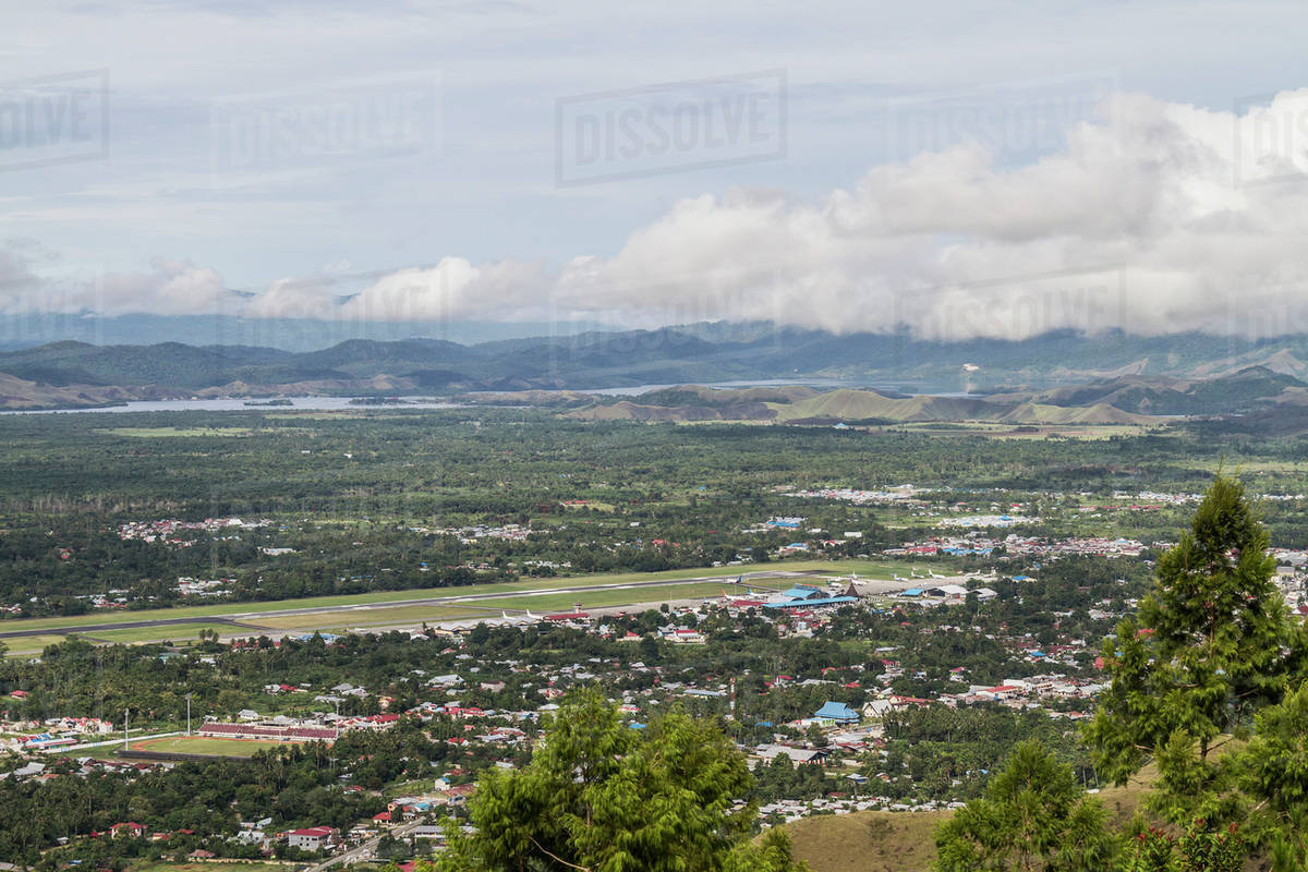 Panoramic view of Lake Sentani, Papua, Indonesia - Royalty-free Stock ...