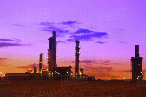 Oil Refinery, Alberta, Canada - Royalty-free Stock Photo | Dissolve