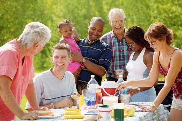 Group Picnic - Royalty-free Stock Photo | Dissolve