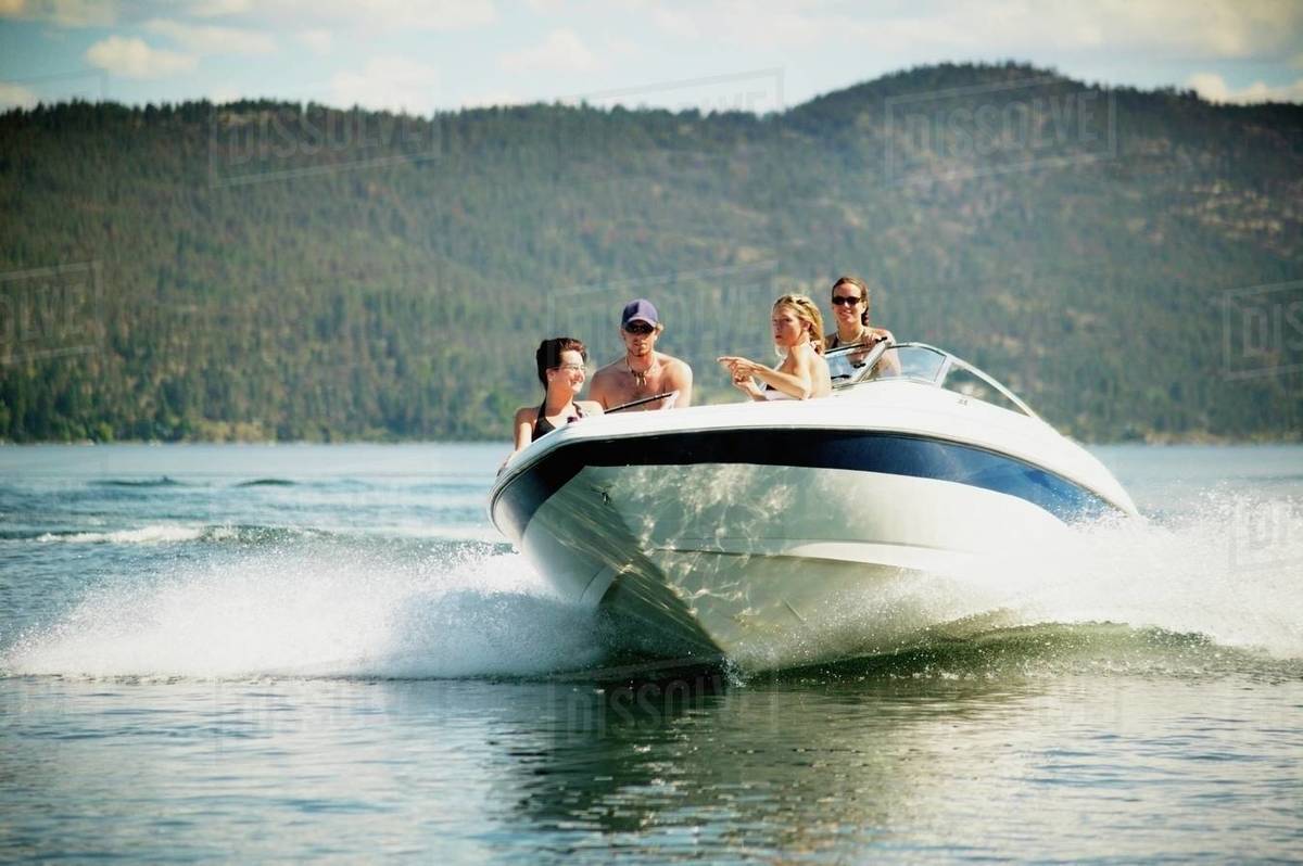 A Speed Boat On The Water - Royalty-free Stock Photo | Dissolve