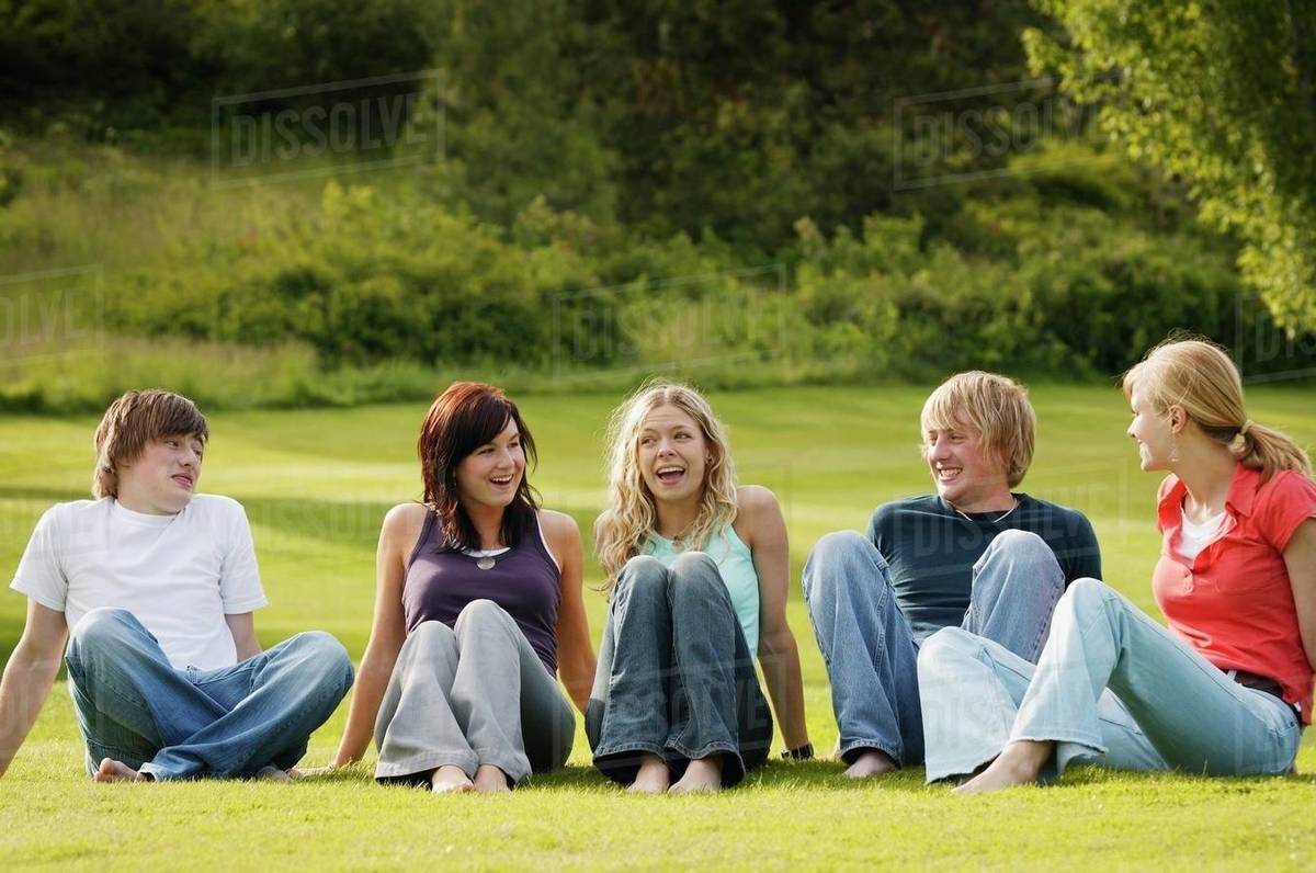 Young People Talking - Royalty-free Stock Photo | Dissolve