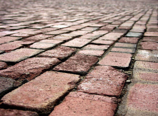Detail Of Brick Road - Stock Photo - Dissolve