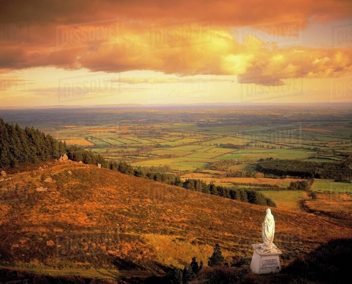 Devil's Bit Mountain, Templemore, Co Tipperary, Ireland; Statue Of The ...
