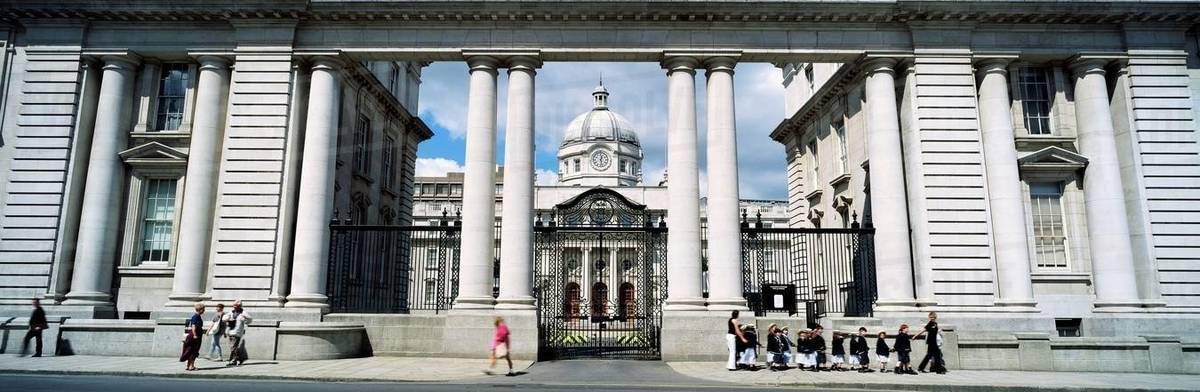 Facade Of A Government Building, Leinster House, Dublin, Republic Of ...