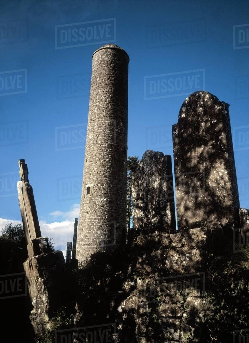 Donaghmore Round Tower, Near Navan, Co Meath, Ireland - Stock Photo ...