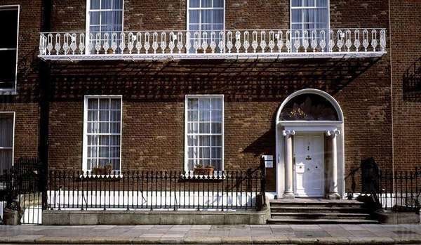 Georgian Buildings, Merrion Square, Dublin, Ireland - Stock Photo ...