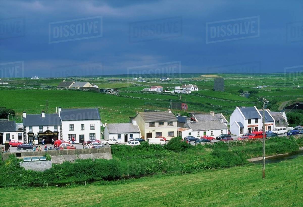Doolin, Co Clare, Ireland; Coastal Village On The Atlantic Coast ...