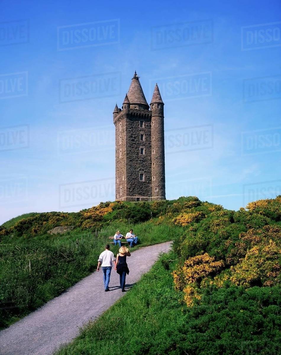 Scrabo Tower, Newtownards, Co Down, Ireland - Stock Photo - Dissolve
