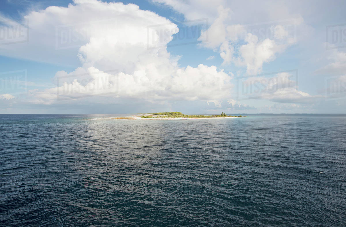 A small atoll; Tahiti - Stock Photo - Dissolve