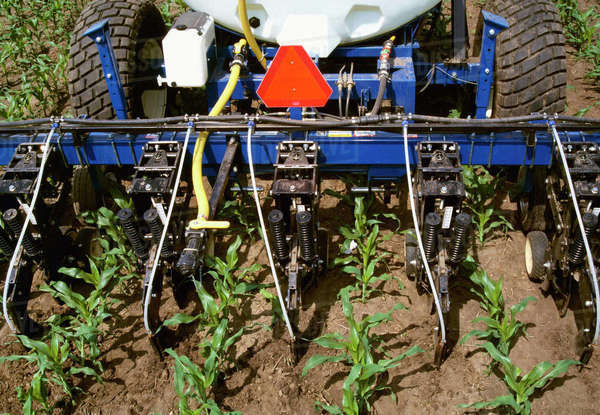 Agriculture - Chemical application, side-dressing early growth corn ...