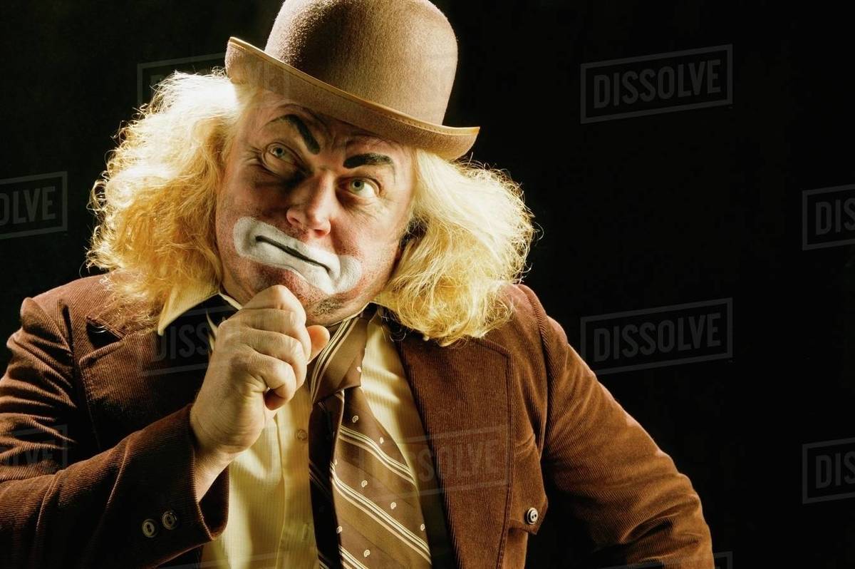 A Thinking Clown - Royalty-free Stock Photo | Dissolve