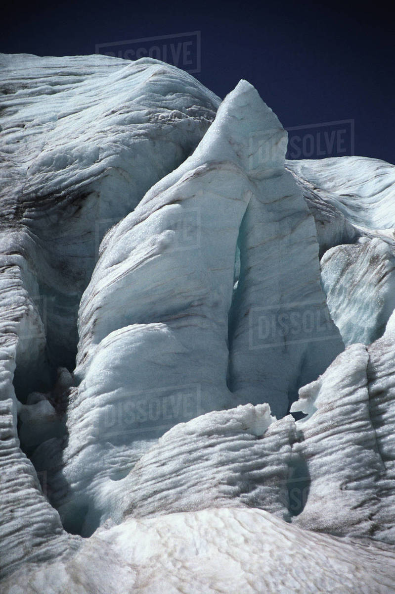 Glacier Face In Sunshine - Royalty-free Stock Photo | Dissolve