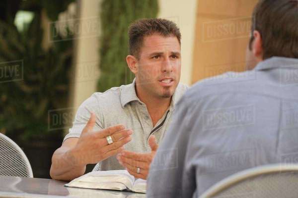 Man Making A Point - Stock Photo - Dissolve