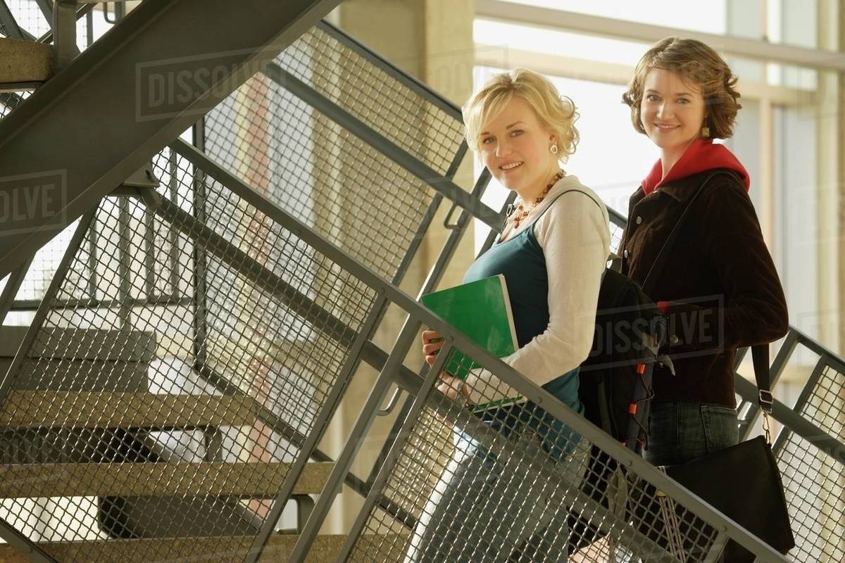 Two Students Together - Royalty-free Stock Photo | Dissolve