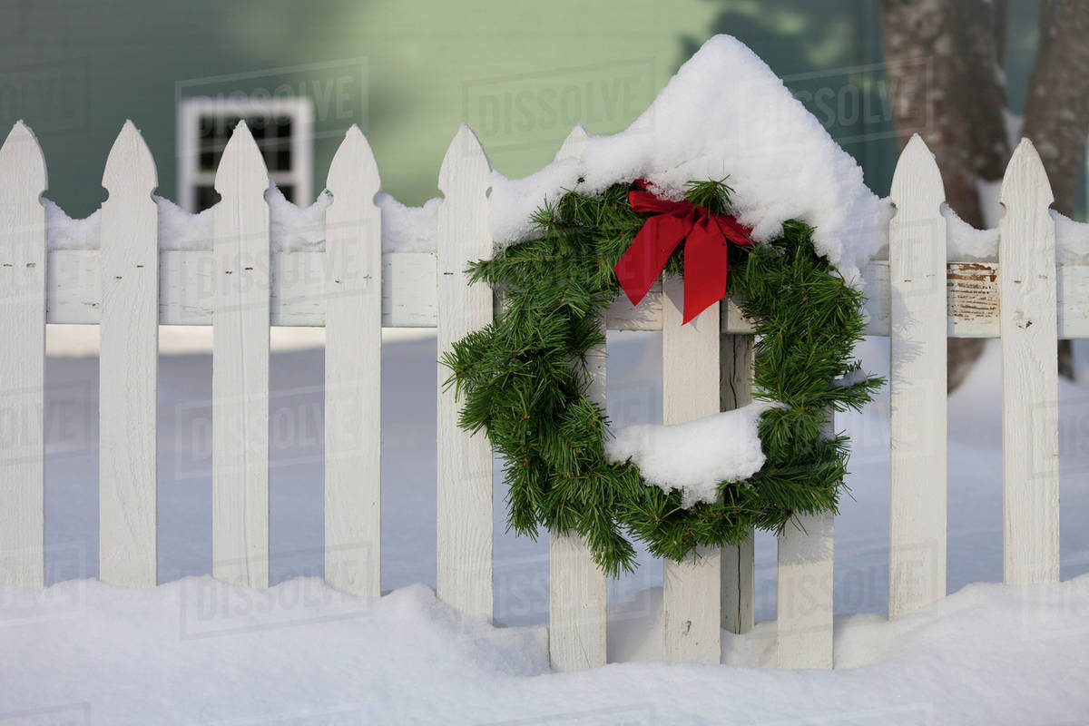 Snow White Picket Fence Happy New Year Fence Friday | This Was Taken