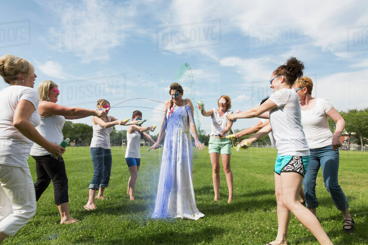 Paint the Bride stagette party; Edmonton, Alberta, Canada - Royalty ...