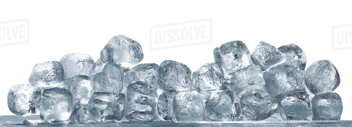Melting pile of ice cubes - Royalty-free Stock Photo | Dissolve