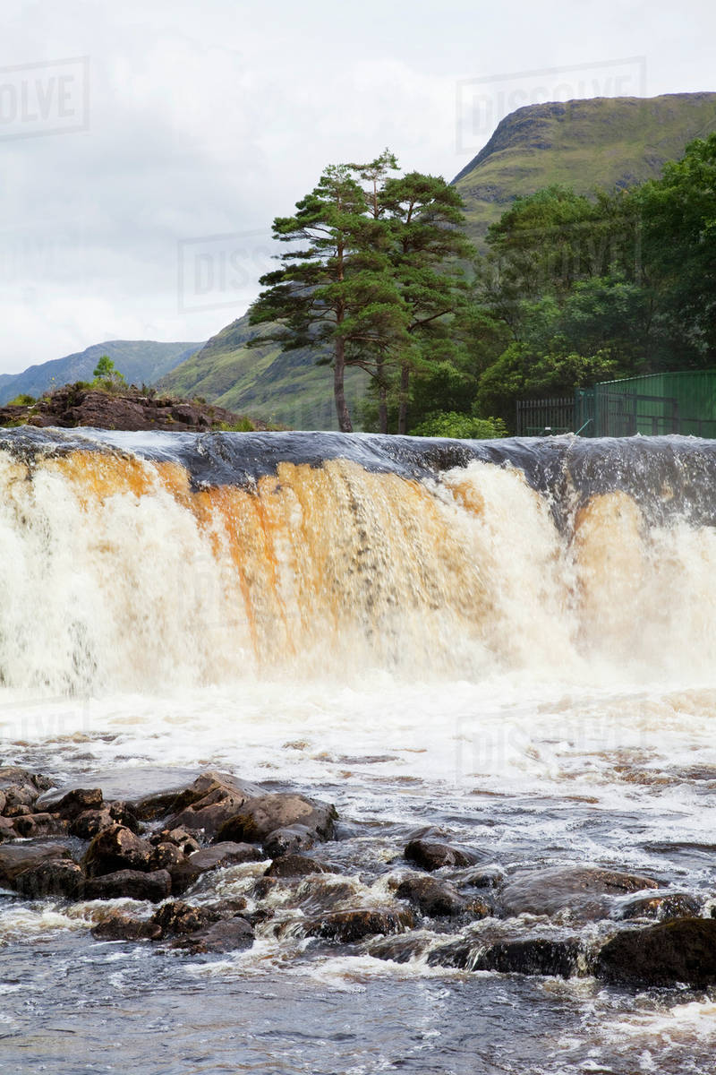 Aasleagh waterfall;County mayo, ireland - Royalty-free Stock Photo ...