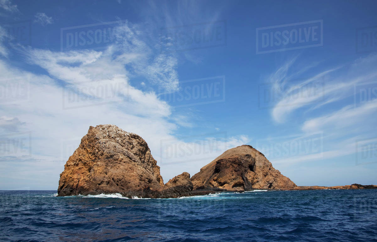 A view of the moku ho'oniki rock;Molokai, hawaii, united states of ...
