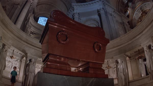 Boy approaches Napoleon's tomb inside Les Invalides, Paris, France ...