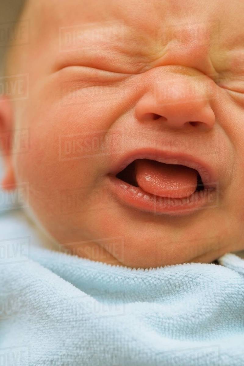 Newborn Crying - Royalty-free Stock Photo | Dissolve