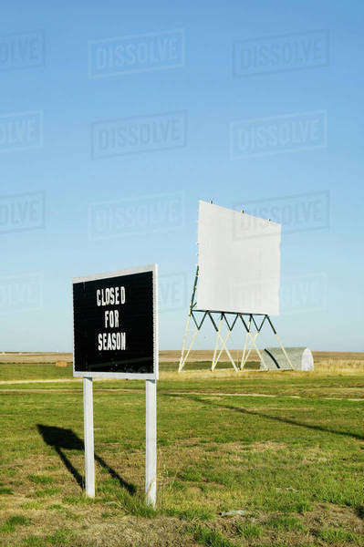 A sign saying closed for season;Saskatchewan canada - Royalty-free ...