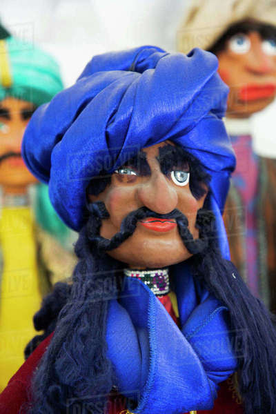 Handmade puppets at the Bukhara Puppet Theatre; Bukhara, Uzbekistan ...
