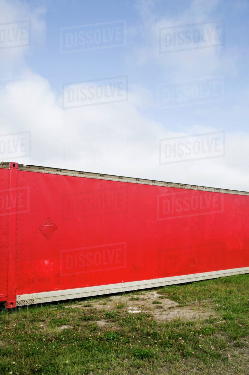 A Red Transport Container; Canada - Royalty-free Stock Photo | Dissolve