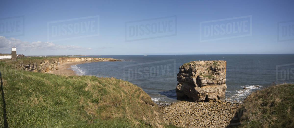 Marsden Rock On Marsden Bay; South Shields, Tyne And Wear, England ...