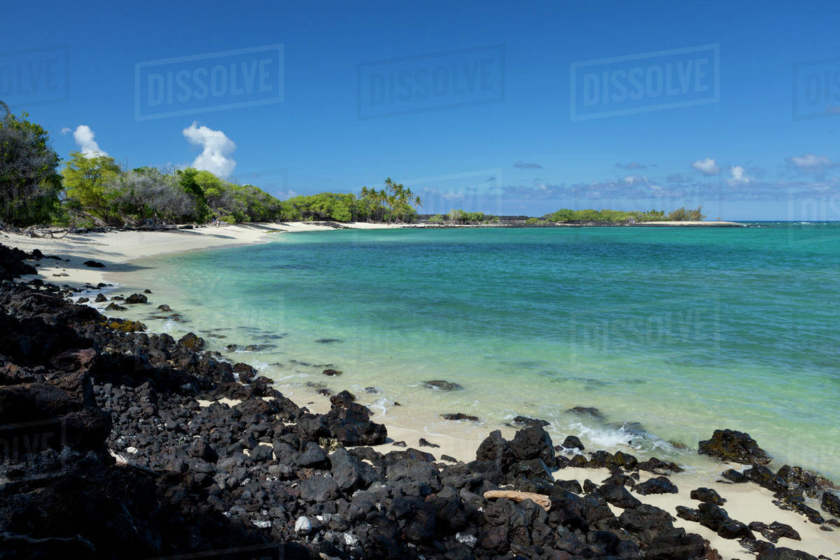 Kuki'o Beach and Bay; Big Island, Hawaii, United States of America ...