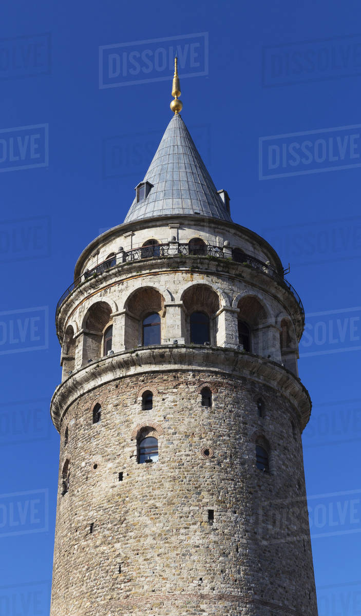 Tower against a blue sky; Istanbul, Turkey - Royalty-free Stock Photo ...