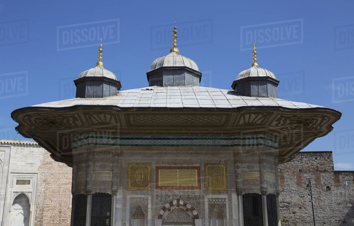 Architectural detail of an islamic mosque; Istanbul, Turkey - Royalty ...