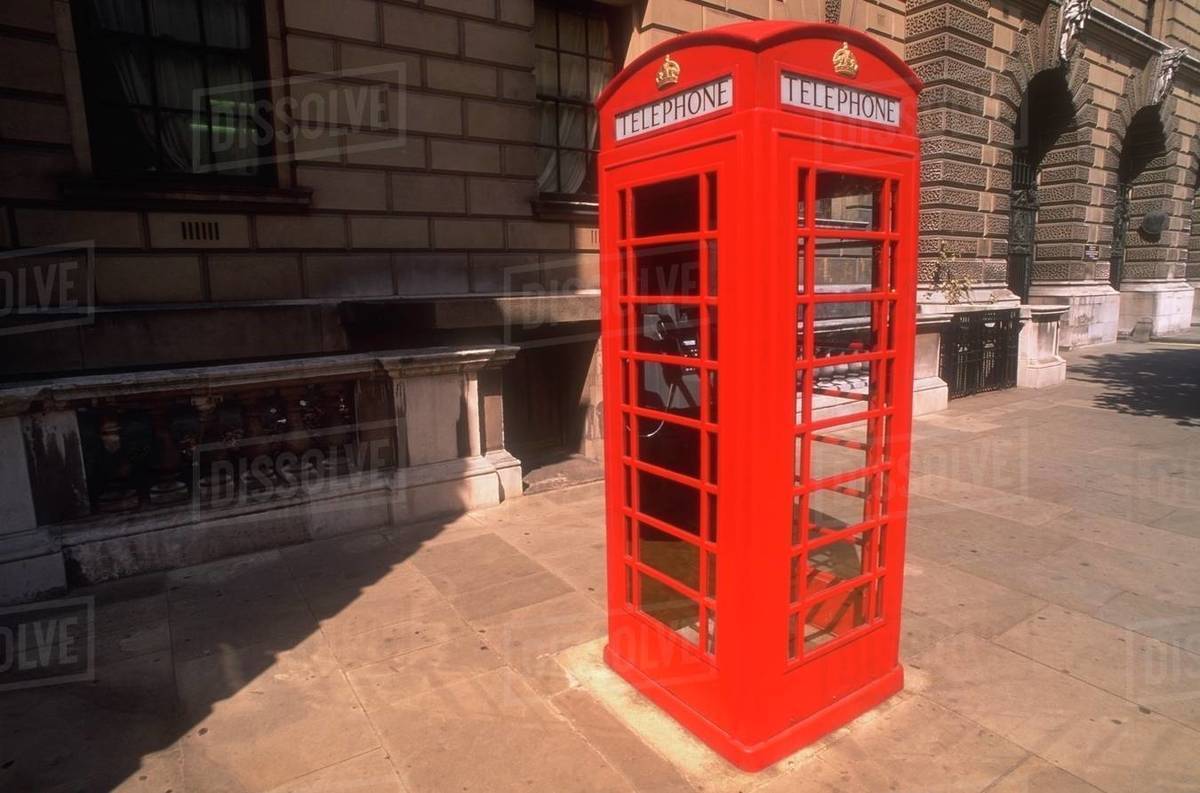 English Traditional Telephone Box - Royalty-free Stock Photo | Dissolve