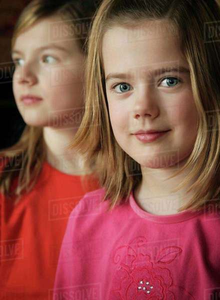 Two Little Girls - Stock Photo - Dissolve