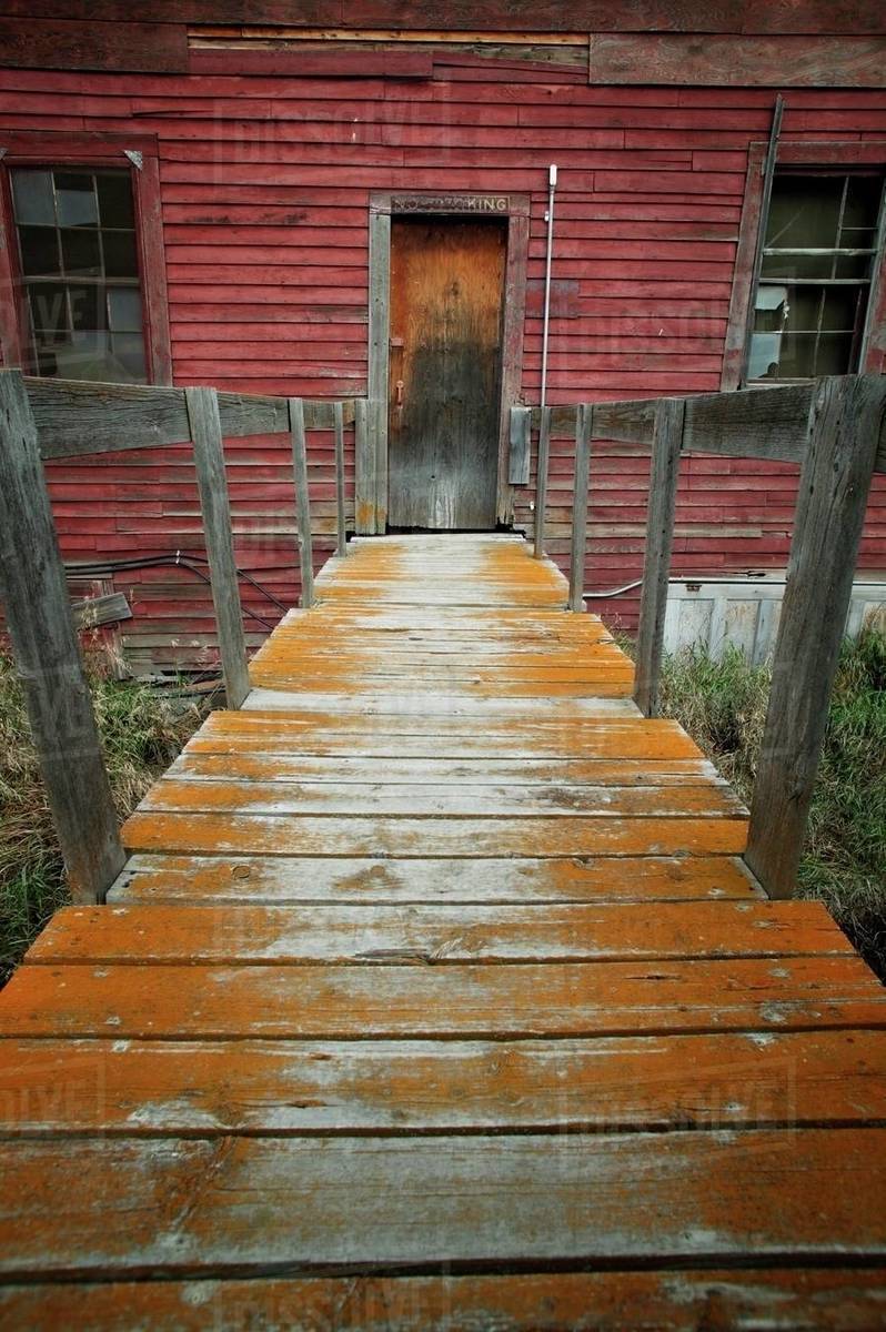 Walkway To Grain Elevator - Royalty-free Stock Photo | Dissolve