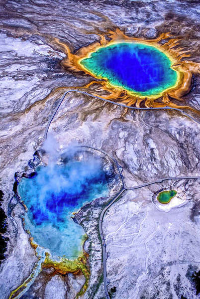 Grand Prismatic Spring is one of the largest and most beautiful ...