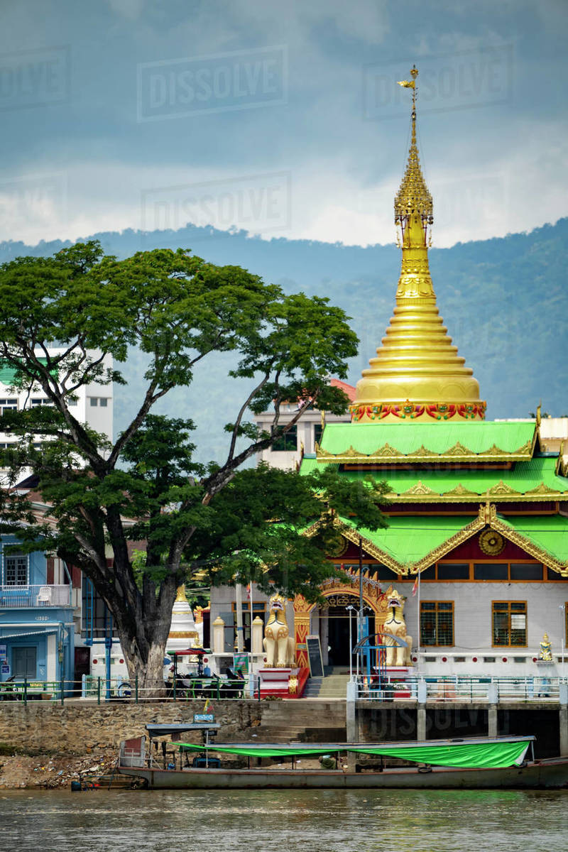 View of Katha riverfront (famed setting of George Orwell's book, Burmese Days - where he was ...