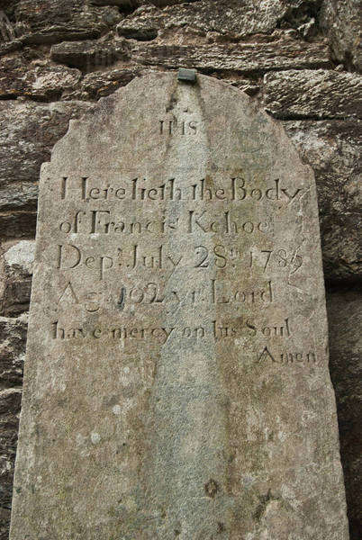 Inscription On An Old Tombstone; Ireland - Royalty-free Stock Photo ...