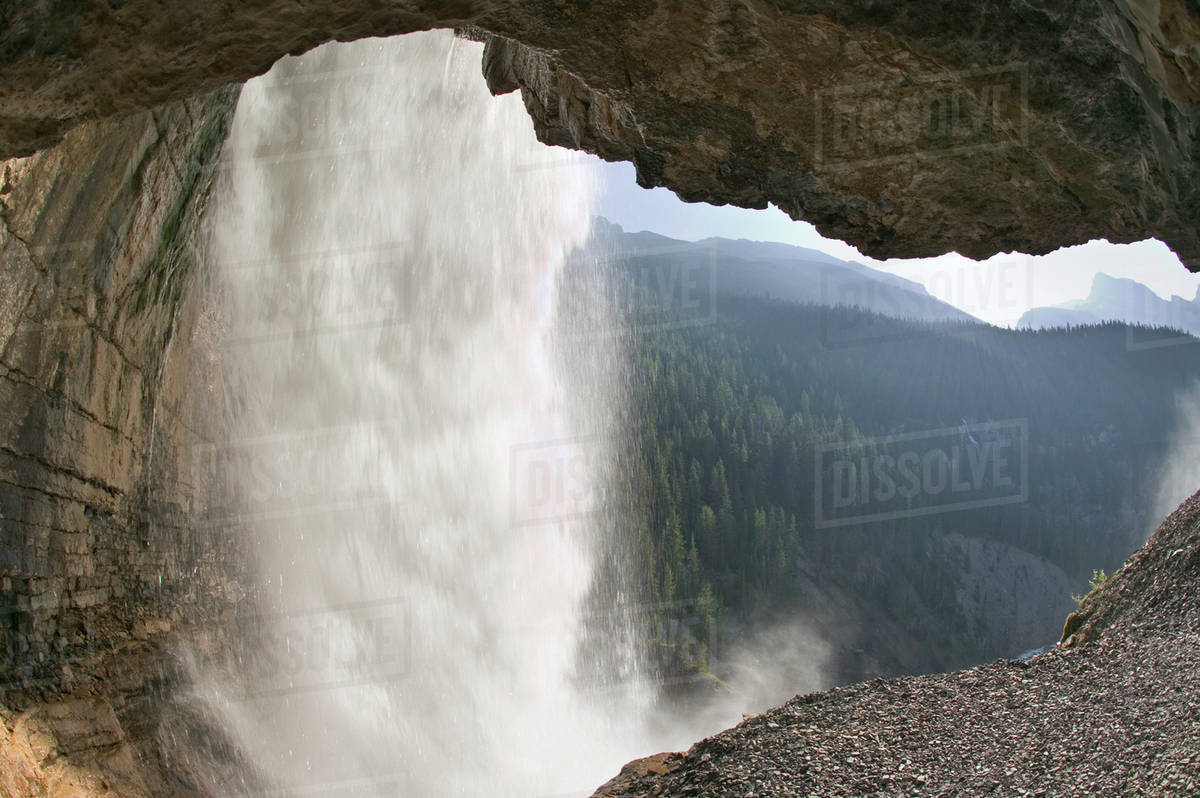 Panther Falls, Banff National Park, Alberta, Canada - Stock Photo ...