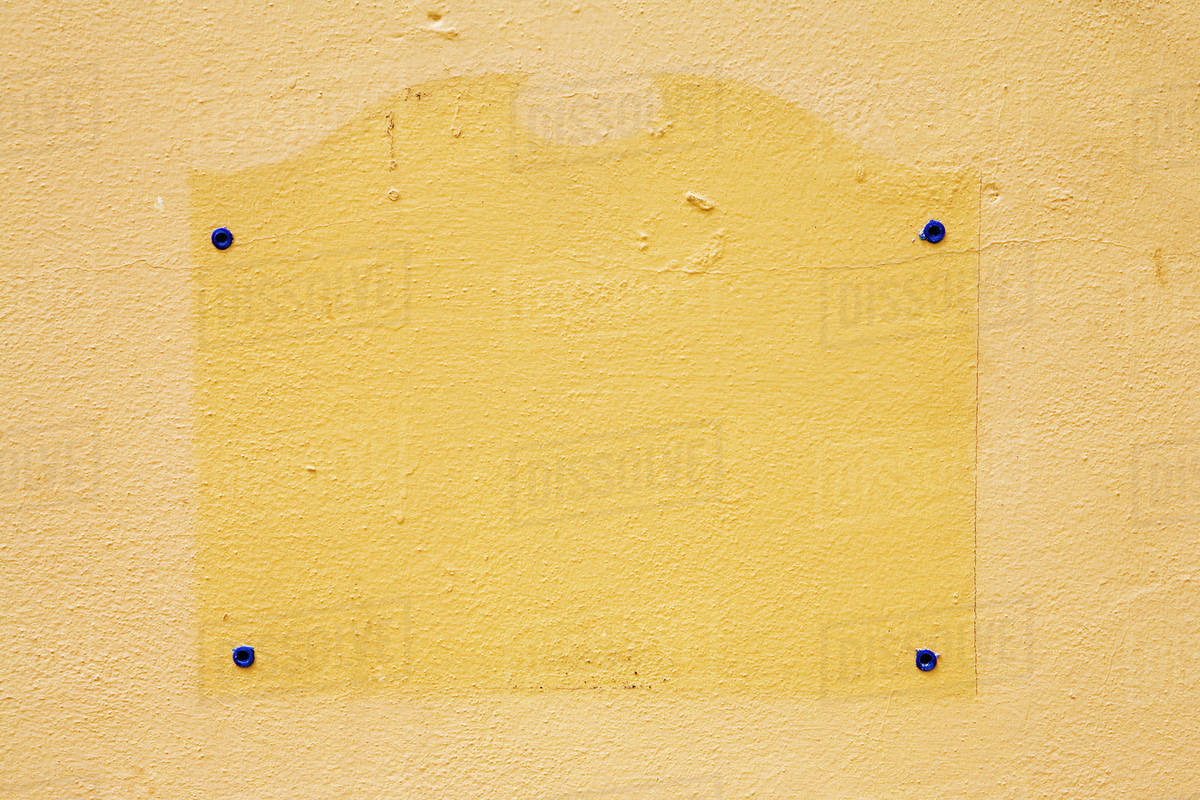A Wall With Outline Of A Sign - Royalty-free Stock Photo | Dissolve
