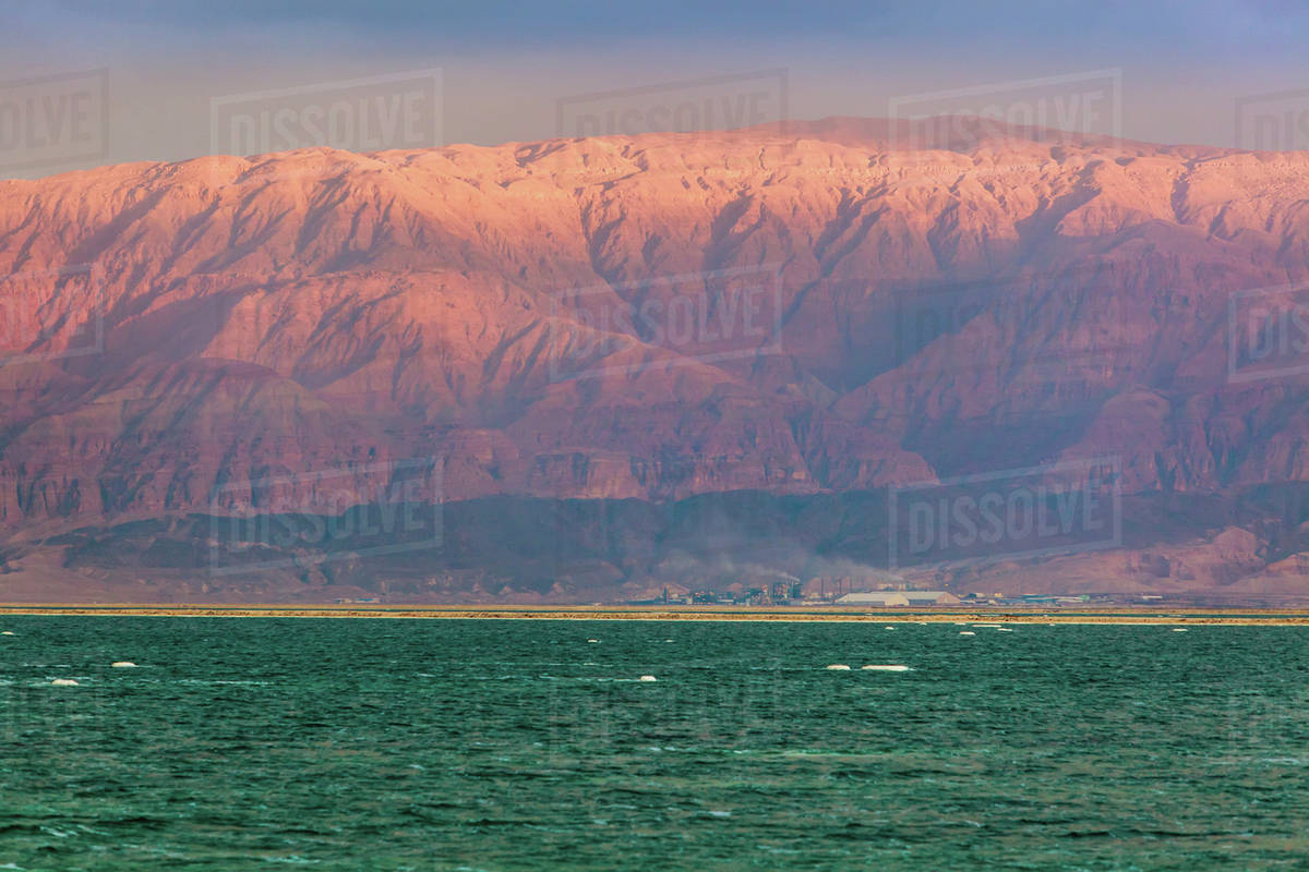 Dead sea at dusk;Moab israel - Royalty-free Stock Photo | Dissolve