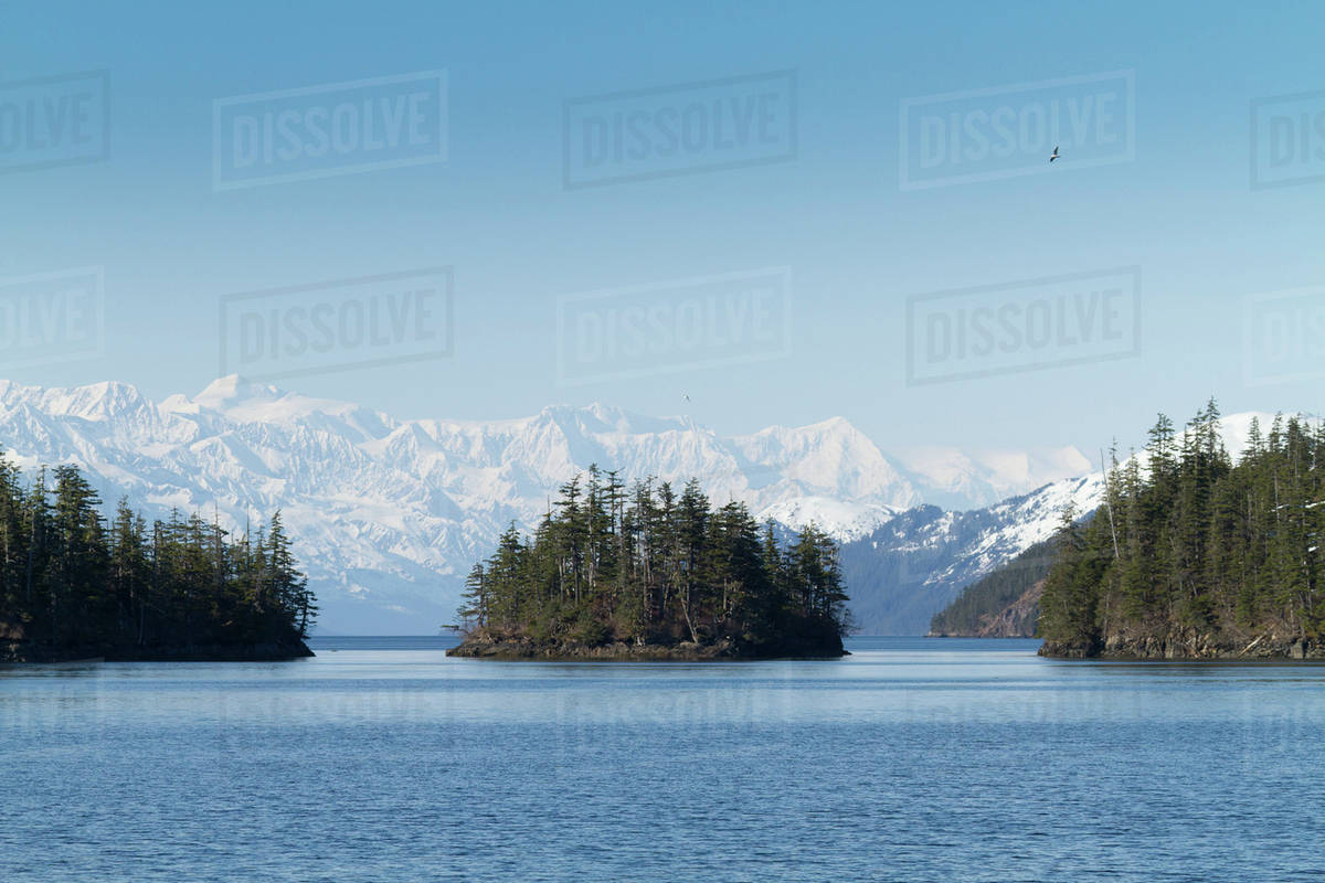 Culross Passage On A Sunny Day Looking North With Chugach Mountains In ...