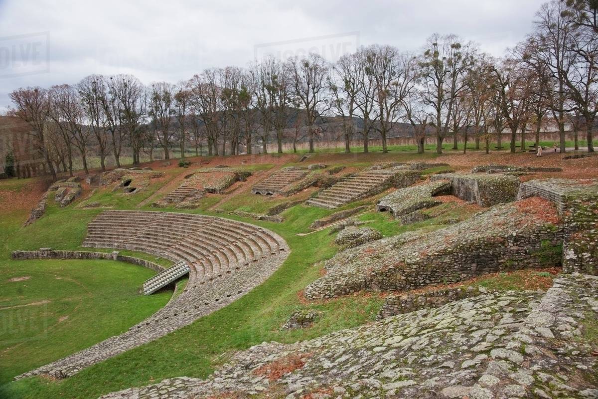 Theatre Of Autun, Largest Known In The Roman World; Autun, Burgundy ...
