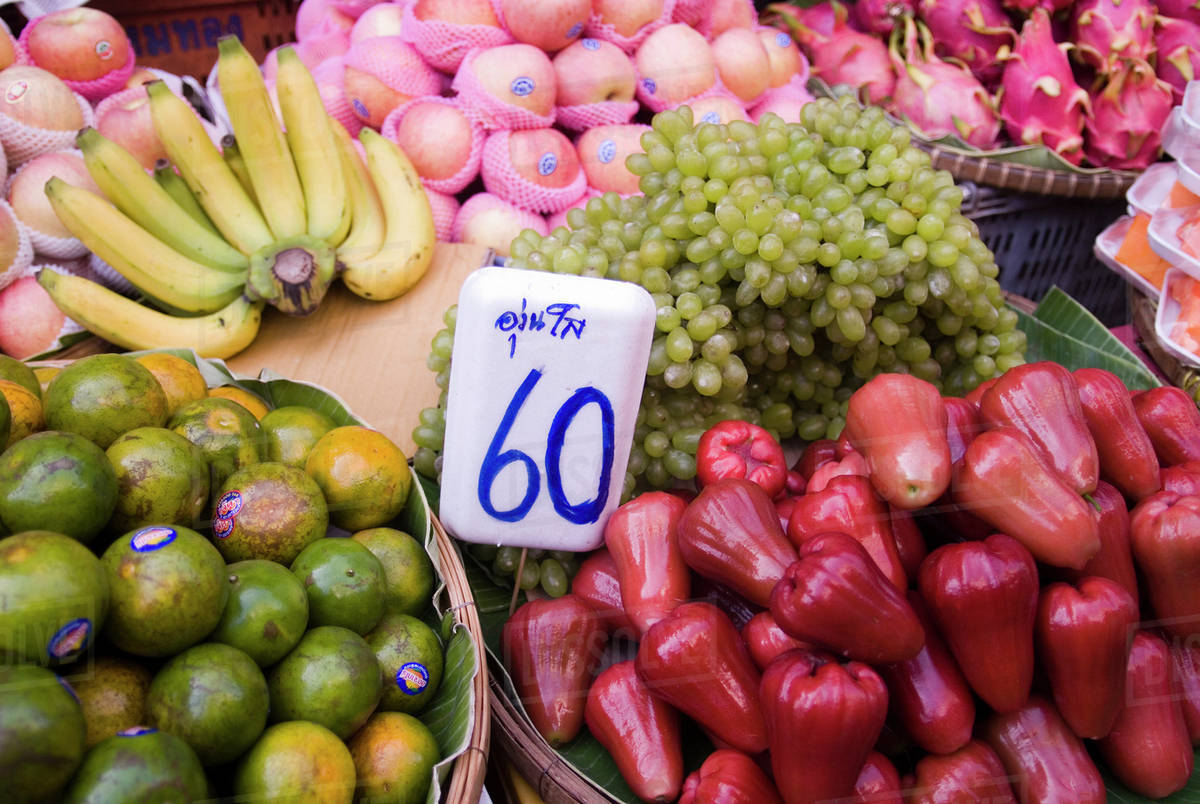 Street market fruit; Mae Sot, Thailand - Royalty-free Stock Photo ...