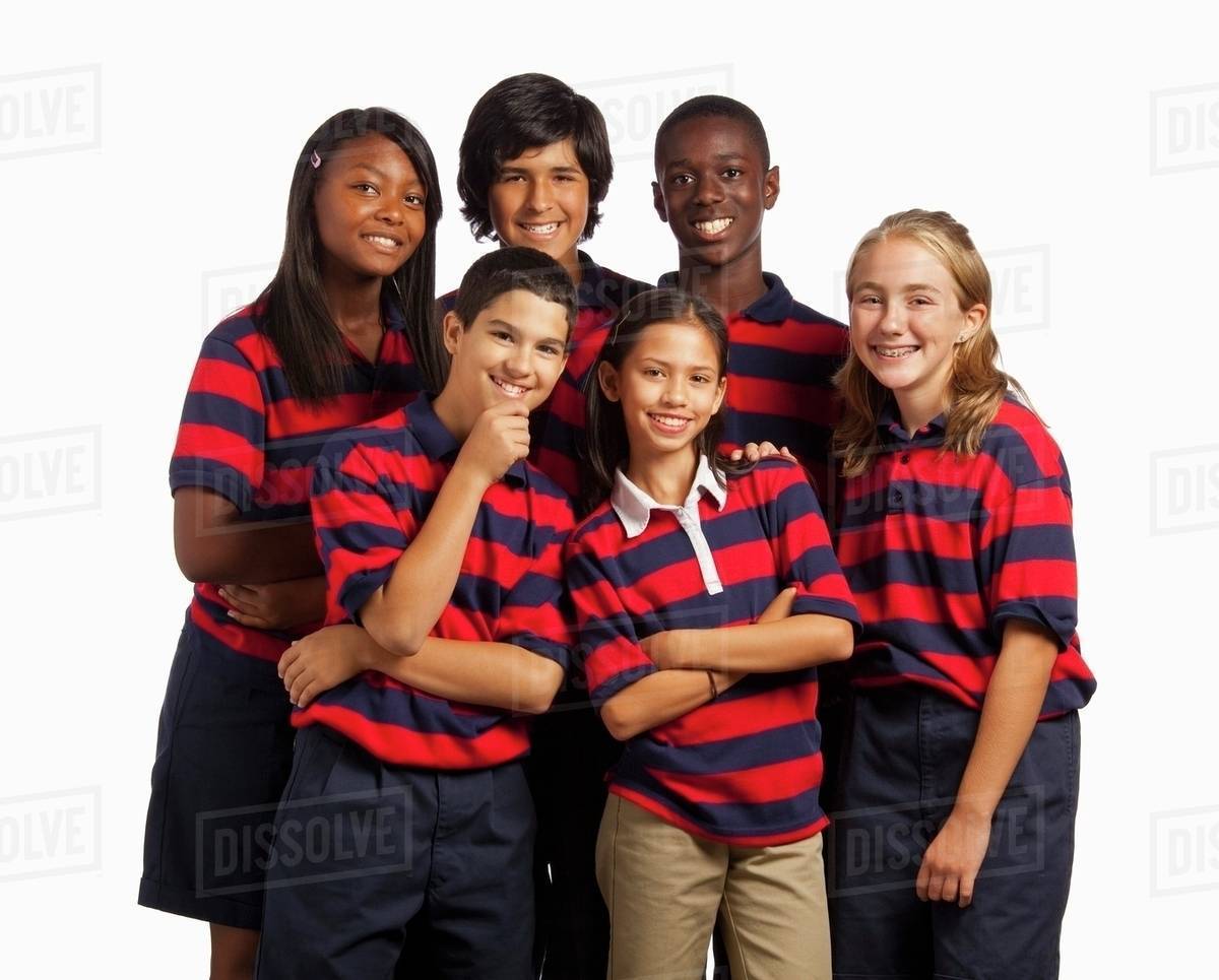 Group Of Students With Matching Shirts - Royalty-free Stock Photo ...